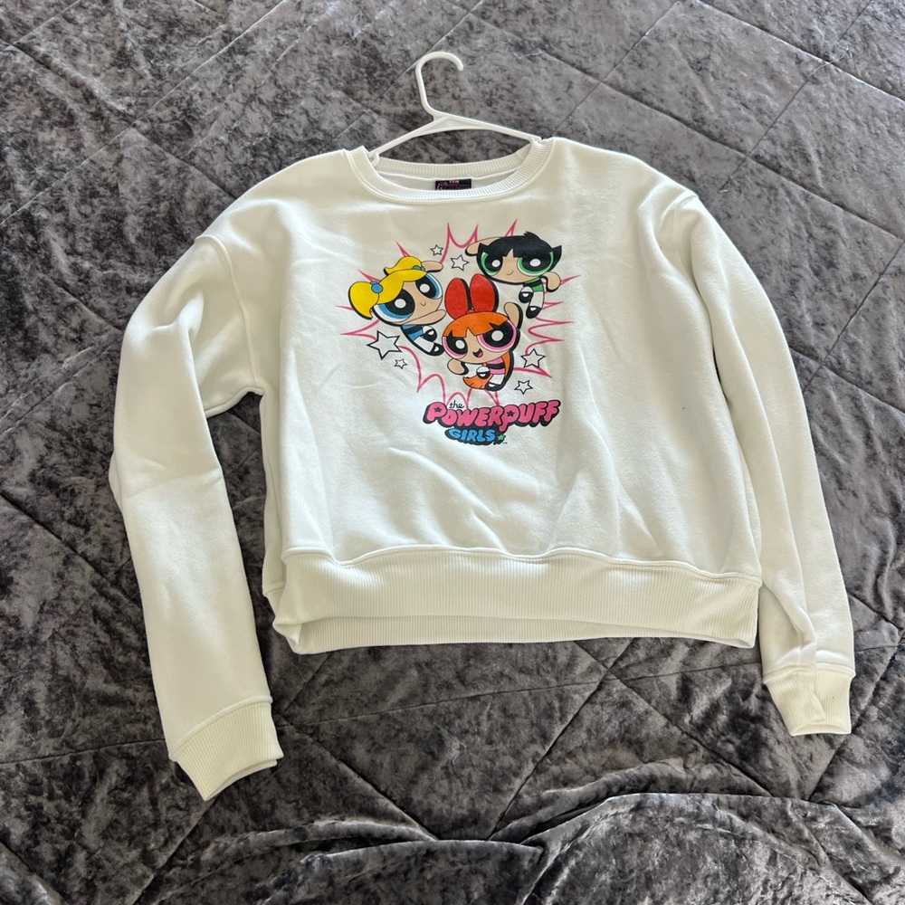 Small White Powerpuff Girls Sweatshirt - Gem
